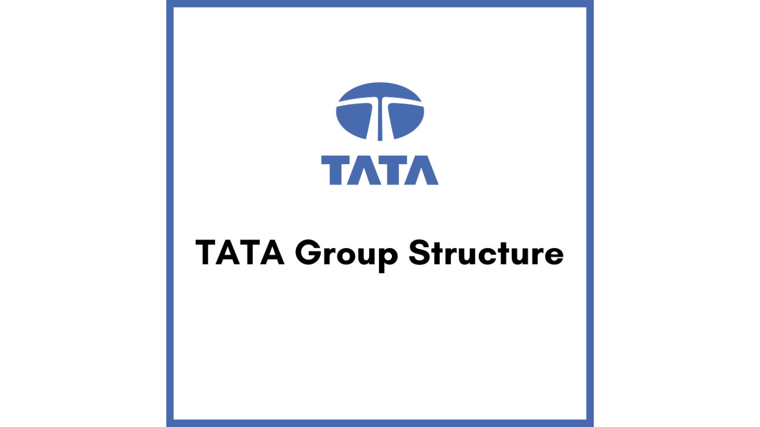 Tata Group Structure - Diversified Business Verticles - PA Wealth